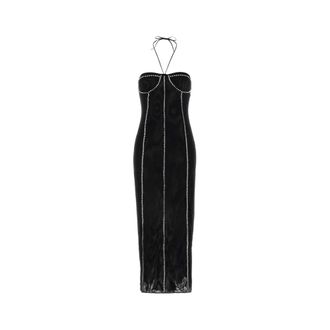 Os&eacute;ree Gem Midi Kleid - - Dresses - Damen - Schwarzk - M