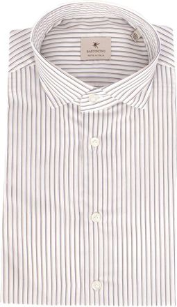 Bastoncino Homme, Chemises, Blanc, Taille: L Chemise &agrave; rayures