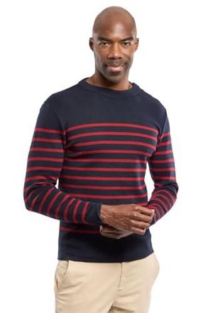 Armor Lux Pull Marin à Boutons en Laine mérinos GOULENEZ