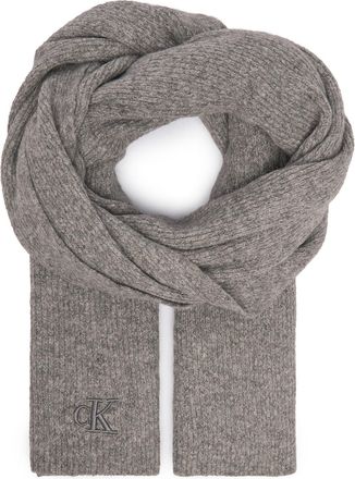 Calvin Klein Schal Calvin Klein Thick Embroidery K60K612664 Grau