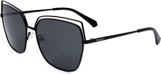 Polaroid Pld 4093/s 807/M9 BLACK Sunglasses Womens Steel, Standard, 59