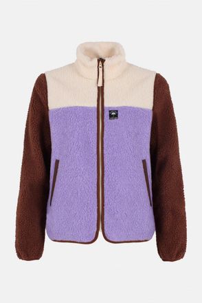 Danef&aelig; Danebirk Fleecejacke Flieder Braun Rot Wei&szlig;
