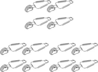 BESTONZON 12 Pièces Clip De Conque en Acier Inoxydable Pince à Escargots Descargots Pinces De Cuisine Vaisselle Escargot Nourriture Outil Multiple Pince Aliment