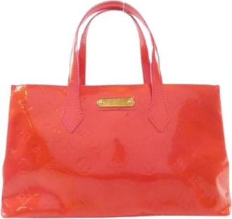 Louis Vuitton Pre-owned Sac fourre-tout Wilshire Vernis - Femme - Pre-owned - Rouge - Taille: ONE Size