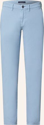 Strokesman's Strokesmans Piqu&eacute;-Chino Slim Fit blau