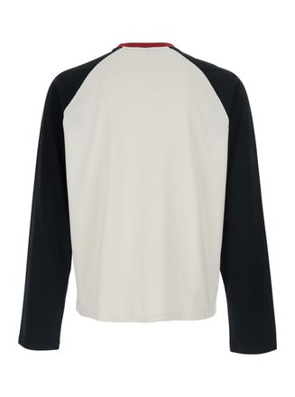 Versace Mens Long-Sleeve T-Shirt Multicolour Cotton T-Shirts And Polos