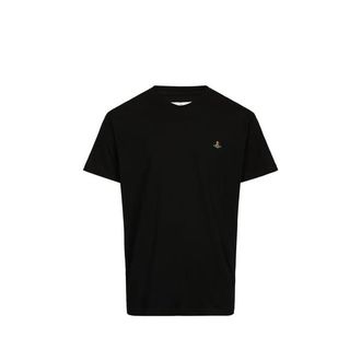Vivienne Westwood T-shirt manches courtes &agrave; logo brod&eacute; en coton