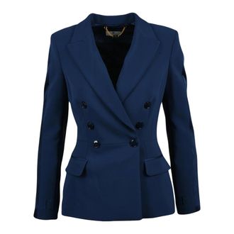Elisabetta Franchi Veste crois&eacute;e - Femme - Vestes - Bleu - Taille: 42 FR