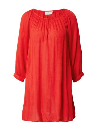 Kaffe Damen 3/4 Ärmel, Regular Fit Amber Tunic Shirt, Feuerrot, XS