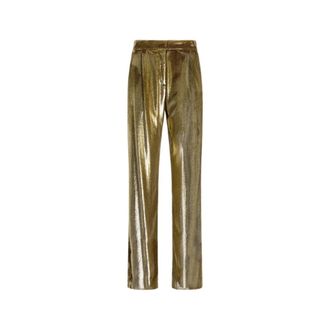 Roberto Cavalli Velvet Lange Hose - - Trousers - Damen - Gelb - XS