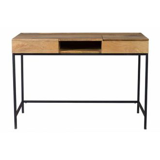 Miliboo Design-Schreibtisch Industrie-Stil Mangobaum ypster