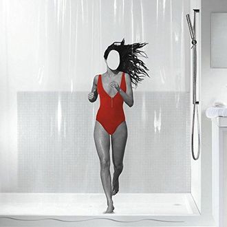 Spirella Rideau de Douche PEVA Dana 180x200cm Rouge