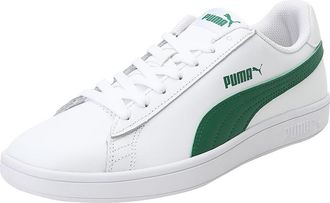 Puma Puma SMASH V2 L, Unisex Sneaker, Wei&szlig; (PUMA WHITE-AMAZON GREEN 03), 43 EU (9 UK)