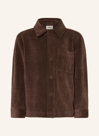 s.Oliver S.Oliver Red Cord-Overshirt braun