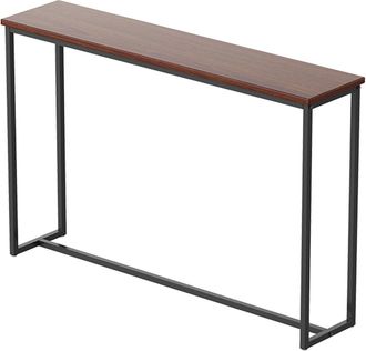 Generic Flurtisch, Konsolentisch f&uuml;r H-Konsolentisch, industrieller Beistelltisch, Tiefe 15/20 cm, schmaler Stehtisch, Sofatisch aus Holz und Metall mit Metal