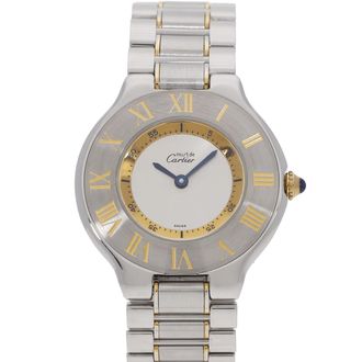 Cartier Uhr - Must - Gr. unisize - in Grau - f&uuml;r Damen