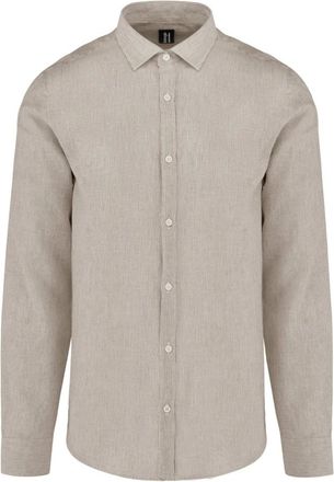 Bomboogie Homme, Chemises, Brun, Taille: S Capo Slim Fit Rigato