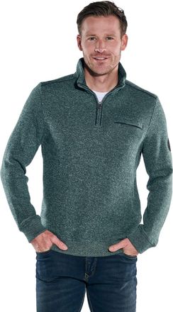 Engbers Herren Herren Sweatshirt mit Stehkragen, Gruen, 39530, Gruen in Gr&ouml;&szlig;e 3XL