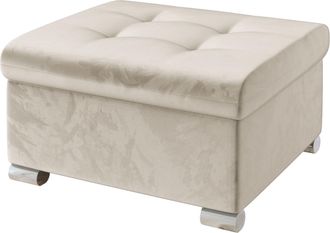 Mirjan24 Polsterhocker Niko klein Sitzbank Sitzhocker Fu&szlig;bank Pouf Hocker Farbauswahl (Piano 02)