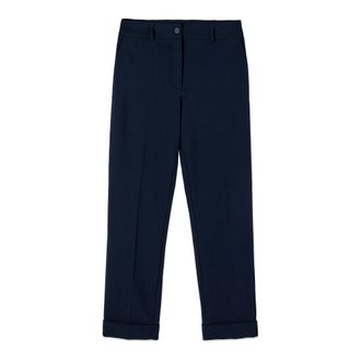 Oltre Cropped Hosen - - Trousers - Damen - Blau - 3XL