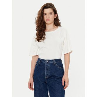 Liu Jo T-Shirt TA5108 JS003 &Eacute;cru Regular Fit