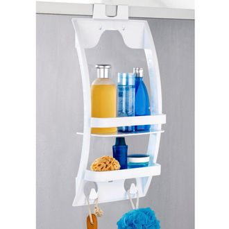 WENKO Badregal, Duschablage, Wandregal, 2 Ebenen