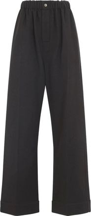 Carven Femme, Pantalons, Brun, Taille: 36 FR Pantalon à Enfiler