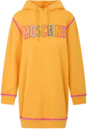 Moschino Femme, Sweatshirts et sweats &agrave; capuche, Jaune, Taille: 40 FR Robe &agrave; capuche