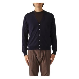FILIPPO DE LAURENTIIS Cardigan Cb1Ml_Rm16R - Homme - Pulls - Bleu - Taille: L