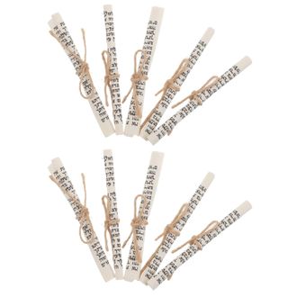 TOPBATHY Ciieeo 10 St&uuml;ck J&uuml;dische Haussegen Dekoration T&uuml;rsegen Bibel Heilige Plaketten Schriftrollen T&uuml;rpfosten Schrift Heiliges Symbol Religi&ouml;se Artikel F&uuml;r 