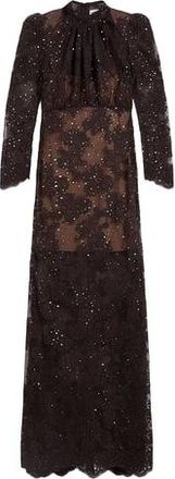 Self Portrait Robe longue cintr&eacute;e &agrave; sequins