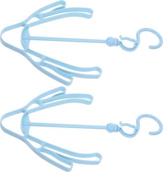 BESPORTBLE LALADEFIEE 2 St&uuml;ck Schuhtrockner aus Kunststoff mit Haken zum Aufh&auml;ngen und Abstellen Schuhst&auml;nder f&uuml;r Stiefel Schuhregal Himmelblau Schutz vor Verfor