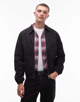 AllSaints Allsaints - Holman - Blouson Harrington - Noir