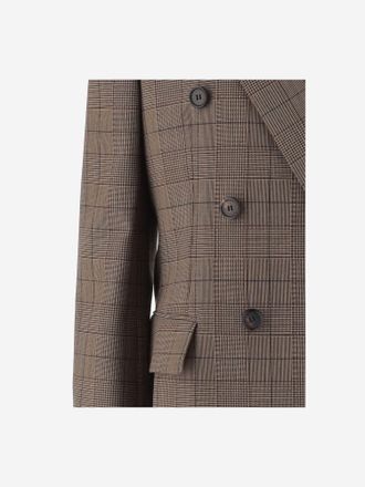 Chlo&eacute; Womens Jacket Double-Breasted Wool Brown