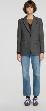 Sandro Veste de tailleur &agrave; carreaux