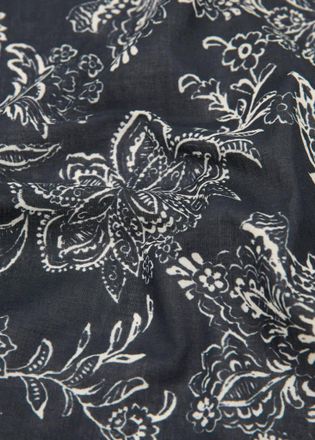 Mango Foulard imprim&eacute; noir - Homme - Taille unique - MANGO MAN