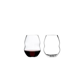 Riedel Riedel Swirl Rotwein, Rotweinglas, Weinglas, hochwertiges Glas, 580 ml, 2er Set, 0450/30