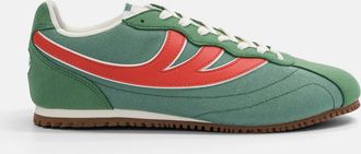 Moea Herren vegan Sneaker Rise Gr&uuml;n Rot