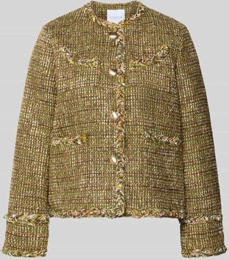 Rich & Royal Loose Fit Boucl&eacute;-Jacke mit Effektgarn