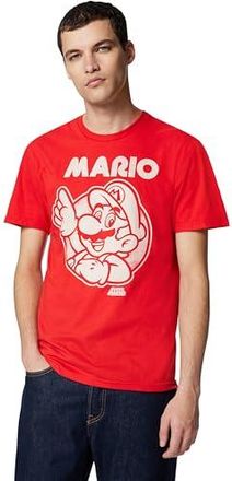 Nintendo Homme T-Shirt - Rouge - Taille 3XL