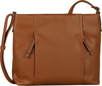 Tom Tailor Beca Damen Hobo Bag Schultertasche Mittelgroß Cognac Braun