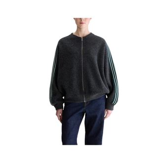 Bellerose Dam Zipped Cardigan - - Knitwear - Damen - Grau - S/M