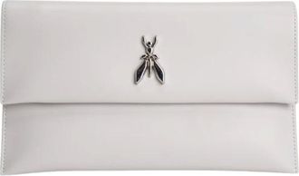 Patrizia Pepe Femme, Sacs, Blanc, Taille: ONE Size Fly Leather Clutch
