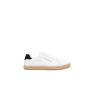 Palm Angels Homme, Chaussures, Blanc, Taille: 40 EU Baskets Plateformes en Cuir de Veau
