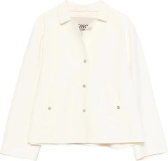 Herno Femme, Vestes, Blanc, Taille: 36 FR Veste &agrave; Poches Boutonn&eacute;e