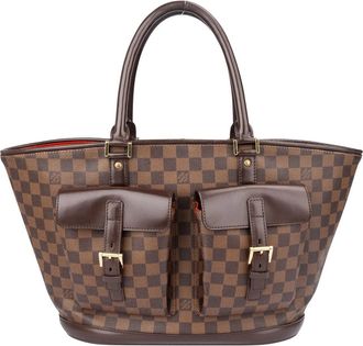 Louis Vuitton Crossbody Bags - Louis Vuitton Canvas Monogram Manoque GM Handbag - Gr. unisize - in Braun - für Damen