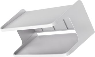 BESPORTBLE TOVINANNA Wandmontiertes Doppellagiges Badezimmerregal aus Robustem Material Schwebendes Aufbewahrungsregal f&uuml;r Kosmetik und Toilettenartikel Platzspa