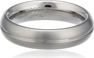 Boccia Unisex-Ring You & me Titan mattiert Gr. 55 (17.5) - 0130-0155