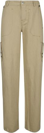 Ermanno Scervino Femme, Pantalons, Beige, Taille: 34 FR Lark Straight Pantalons
