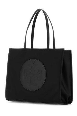 Tory Burch Womens Black Fabric Small Ella Shopping Bag Borse A Mano